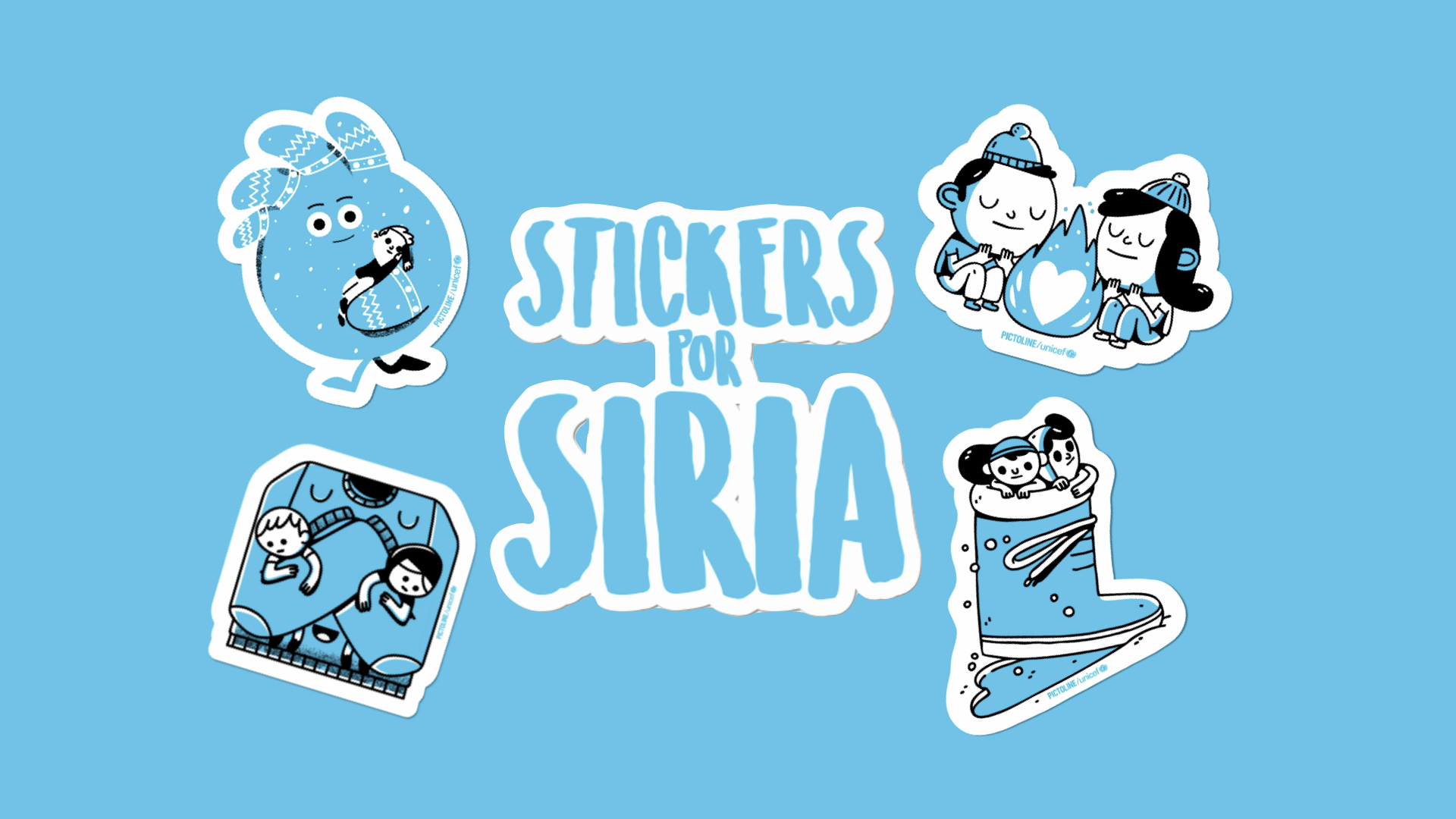 Pictoline | Stickers for Syria (UNICEF)
